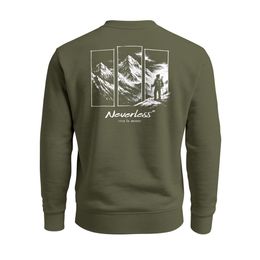 Neverless Sweatshirt 'viva la monte' male Green size 4XL