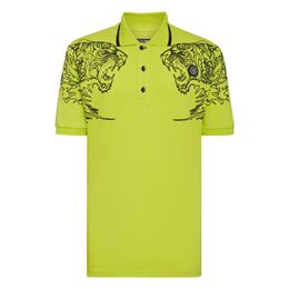 Plein Sport Shirt 'Tiger' male Yellow size XXXL