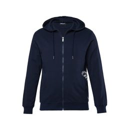 Men Plus Zip-Up Hoodie male Blue size XXL