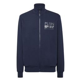 Plein Sport Zip-Up Hoodie 'Tiger' male Blue size XS