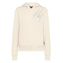 Plein Sport Sweatshirt 'Scratch' female Beige size 4XL