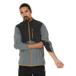 WHISTLER Herren Fleecejacke "Greyson", grau, Gr. XXL, mehrfarbig, 100% Polyester, Jacken, mit praktischen Rei&szlig;verschlusstaschen