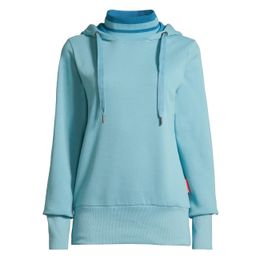 SALZHAUT Damen Kapuzenpullover "Hoodie R&Ouml;&Auml;EN", blau, Gr. M, Obermaterial: 80% Baumwolle CO. 20% Polyester PES., Pullover