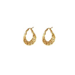 Cala Rose Earrings 'TRIPLE HOOPS' female Gold size One Size