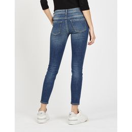 Gang Damen Skinny-fit-Jeans "94FAITH CROPPED"basic heritage, Gr. 30, Denim/Jeans, Obermaterial: 93% Baumwolle, 5% Polyester, 2% Elasthan, Jeans, mit