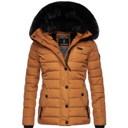 Navahoo Damen Steppjacke "Milianaa", gelb, Gr. S, Oberstoff: 100% Polyester; Futter: 100% Polyester; Wattierung: 100% Polyester; &Auml;rmelfutter: 100%