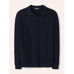 Walbusch Gerippter Polopullover