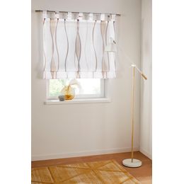 Raffrollo OTTO HOME, B:60cm H:140cm, grau, Voile, Obermaterial: 100% Polyester, K&uuml;che, Raffrollos, "Dimona", Transparent, Voile, Polyester