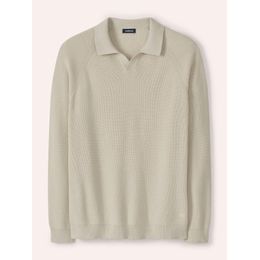 Walbusch Gerippter Polopullover