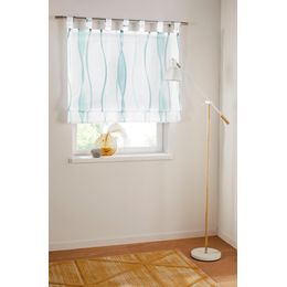 Raffrollo OTTO HOME, B:100cm H:140cm, wei&szlig;, Voile, Obermaterial: 100% Polyester, K&uuml;che, Raffrollos, "Dimona", Transparent, Voile, Polyester