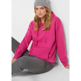 bonprix Damen Hoodie "Hoodie", rosa, Gr. 40, unifarben, Sweatware, Obermaterial: 60% Baumwolle, 40% Polyester, Sweatshirts, lockere Passform, aus