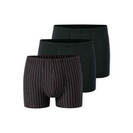 Schiesser Herren Boxershorts "Boxershort 3PACK Shorts "95/5" 3er Pack", Gr. XXXL, schwarz, Obermaterial: 95% Baumwolle CO. 5% Elasthan EL., Unterhosen