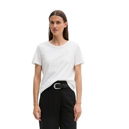 Marc O'Polo MARC O'POLO Damen T-Shirt "aus Organic Cotton SIngle Jersey", wei&szlig;, Basic, Gr. XS, unifarben, Obermaterial: 100% Baumwolle, Shirts