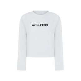 G-Star Raw G-STAR Damen Pyjama "TURQUOISE, LONG SLEEVE TEE & LOUNGE JOGGERS SET", Gr. L, schwarz-wei&szlig;, Jersey, Obermaterial: 95% Baumwolle, 5% Elasthan,