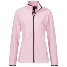 DEPROC Active Damen Fleecejacke "DECORAH II WOMEN", pink, Gr. 50, Fleece, 100% Polyester, Jacken, weiche Fleecejacke in traditioneller Optik