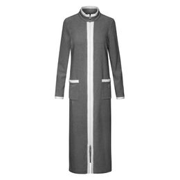 F&eacute;raud Paris Short Bathrobe ' Fleece ' female Grey, White size 46
