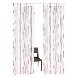 Gardine OTTO HOME, B:140cm H:175cm, wei&szlig;, Voile, Polyester, Wohnzimmer, Gardinen, "DIMONA", 2-er Set, Voile, Polyester, Wellen