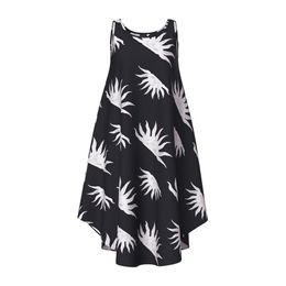 Ulla Popken Summer Dress female Black size 58-60