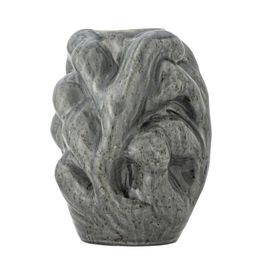 Bloomingville Vuelle Vase Grau aus Steingut &Oslash; 24,5xH30,5 cm skandinavische Deko Online Shop