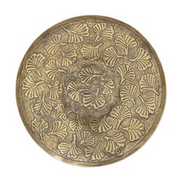 Bloomingville Tablett Deniz aus Aluminium &Oslash;26xH6 cm, gold skandinavische Deko Online Shop
