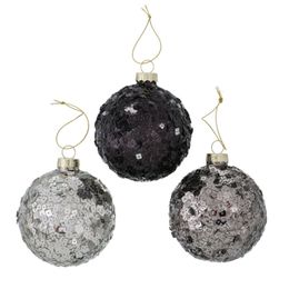 Boltze 3er Set Weihnachtskugel Hankea &Oslash; 8 cm skandinavische Deko Online Shop
