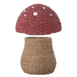 Bloomingville Korb Corintha &Oslash; 43 cm, H&ouml;he 61 cm, rot skandinavische Deko Online Shop