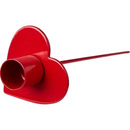 IB Laursen Kerzenhalter Spie&szlig; Stabkerze Herz 6.1 x 6.1 x 16.3 cm skandinavische Deko Online Shop
