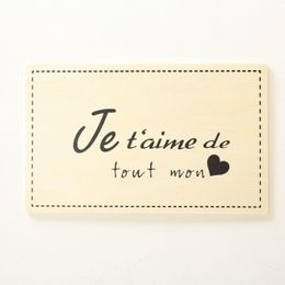 Boltze Postkarte Amour 6er Set L16/B0,5/H10 cm, natur skandinavische Deko Online Shop