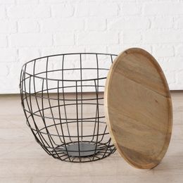 Boltze 3er Set Tisch Ayris mit Aufbewahrungsm&ouml;glichkeit &Oslash;36-48 x H24-40 cm skandinavische Deko Online Shop