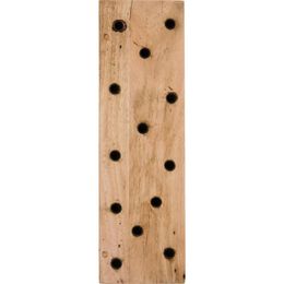 IB Laursen Kerzenhalter Holzbrett f&uuml;r d&uuml;nne Kerzen Unika 50 x 15 x 2 cm skandinavische Deko Online Shop