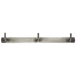 IB Laursen Hakenleiste antikes Messing 30,5 x 4,5 cm, 3 Haken silber skandinavische Deko Online Shop