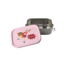 Rice Edelstahl Kinder Lunchbox Brotbox Hero Pink - Small - 800 ml L:17 cm, B:12 cm, H&ouml;he 6 cm skandinavische Deko Online Shop