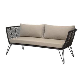 Bloomingville Gartensofa Mundo L175 x B74 x H72cm, schwarz skandinavische Deko Online Shop