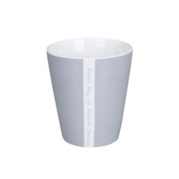 Krasilnikoff Becher Happy Mug AHOI 330 ml, grau skandinavische Deko Online Shop