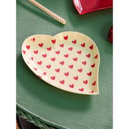 Rice Melamin Platte Darling Hearts 20 x 15 x 2 cm skandinavische Deko Online Shop