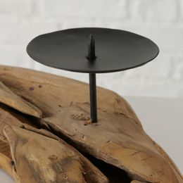 Boltze Kerzenleuchter Kranz Palu H 11 cm, natur skandinavische Deko Online Shop