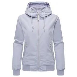 Outdoorjacke Ragwear "Oggie YOUMODO", Damen, Gr. L (40), lila (lavendel), Obermaterial: 100% Polyester; Innenfutter: 100% Polyester, Basic, gerade h&uuml;ftbedeckend, hoch geschlossener Ausschnitt, &Auml;rmel ohne &Auml;rmelschlitz B&uuml;ndchen mit Windstopper, Jacken Outdoorjacke, Wasserdichte und atmungsaktive &Uuml;bergangsjacke