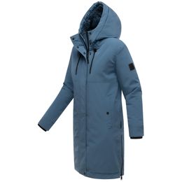 Navahoo Damen Wintermantel "Hageltanz 14"dusty blau, Gr. XL, Obermaterial: 55% Polyester, 45% Nylon. Innenfutter: 100% Polyester. Wattierung: 100%
