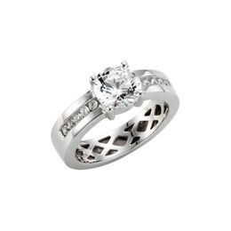 Damen Verlobungsring "Zirkonia, Silber 925", 52, Silber 925 (Sterlingsilber), silber, Giorgio Martello MILANO, Silber 925 (Sterlingsilber),