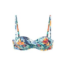 Sunseeker Bikinitop Damen Gr&ouml;&szlig;e 75 blau / navy / orange / wei&szlig;