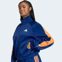 adidas Sportswear Trainingsjacke 'Stadium' Damen Gr&ouml;&szlig;e XXL dunkelblau / orange