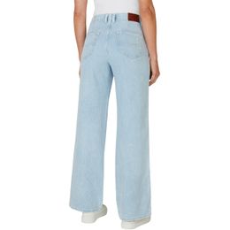 Pepe Jeans Damen High-waist-Jeans "STRAIGHT UHW LEXA ARCHIVE", blau, Gr. 31, Denim/Jeans, Obermaterial: 100% Baumwolle, Jeans, mit Bundfalten
