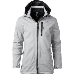 DEPROC Active Herren Softshelljacke "BARKLEY PEAK MEN", grau, Gr. 58, Softshell, 100% Polyester, Jacken, auch in Gro&szlig;en Gr&ouml;&szlig;en erh&auml;ltlich