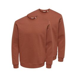Only & Sons Only & Sons Sweatshirt 'Connor' male Brown size S