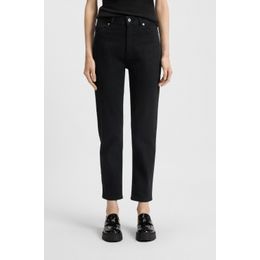 HUGO BLUE Damen Mom-Jeans "Noe", schwarz, Gr. 29, Jeans, Obermaterial: 94% Baumwolle, 4% Elastomultiester, 2% Elasthan, Jeans, Straight Fit Jeans mit