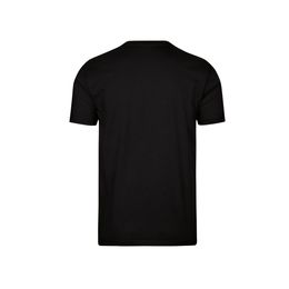 TRIGEMA Damen T-Shirt "TRIGEMA V-Shirt DELUXE Baumwolle", schwarz, Basic, Gr. S, Single Jersey, 100% Baumwolle, Shirts