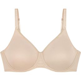 Triumph Damen Minimizer-BH "Urban Minimizer W X", Gr. 80, beige, Microtouch, Obermaterial: 64% Polyester, 24% Polyamid, 12% Elasthan, Basic, BHs,