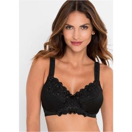 bonprix Damen Minimizer-BH "Minimizer-BH mit gepolsterten Tr&auml;gern", Gr. 90, schwarz, Obermaterial: 82% Polyamid, 18% Elasthan. Futter: 100%