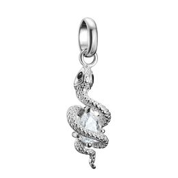Thomas Sabo Pendant 'Schlange mit Stein Connect' female Silver size One Size