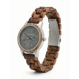 La Moda Me Analog Watch 'Horizon - Eco-Friendly Walnut Wooden Timepiece' male Brown size One Size